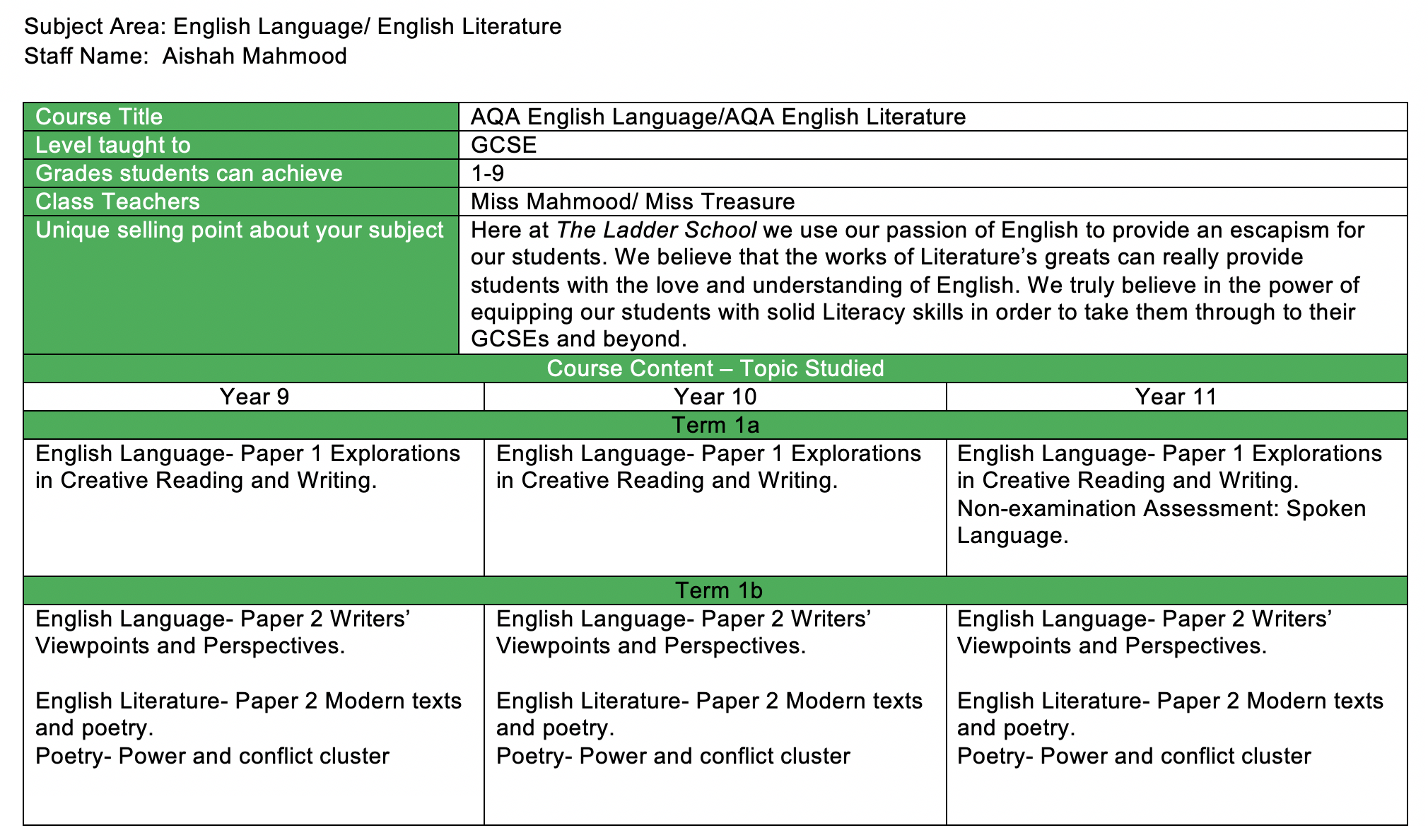 English | The Ladder School